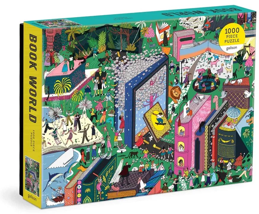 Galison Puzzle Knižní svět 1000 dílků