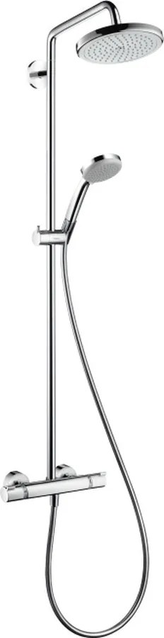 Hansgrohe Croma, Showerpipe 220 1jet s termostatem, chromová, HAN-27185000