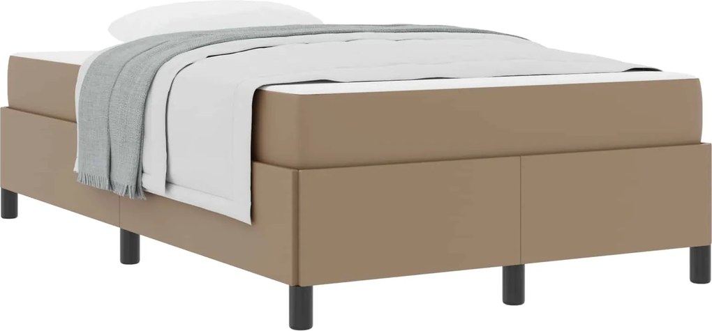Rám postele s matrací Cappuccino 120 x 190 cm textil 3398993