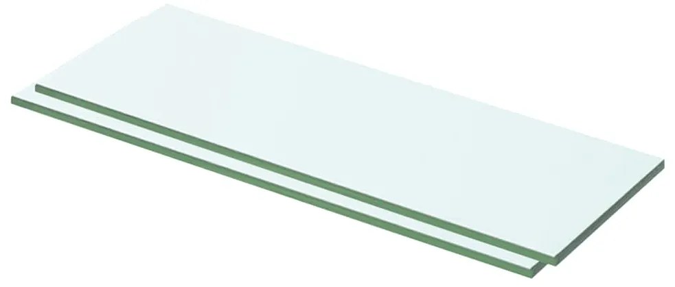Policové desky 2 ks sklo čiré 50 x 12 cm 3051557