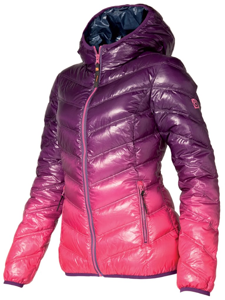 dámská zimní bunda Brekka Shade Down Jacket WM - PLUS, švestková / fuchsie stínová