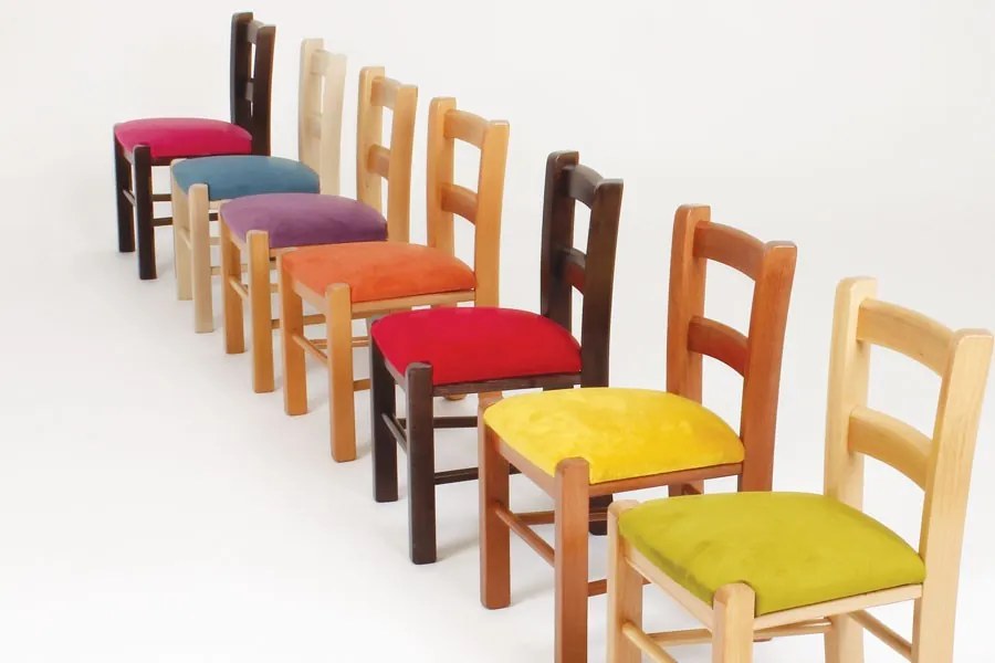 Dřevěná dětská židle z masivu Bradop APOLENKA – čalouněný sedák, na míru