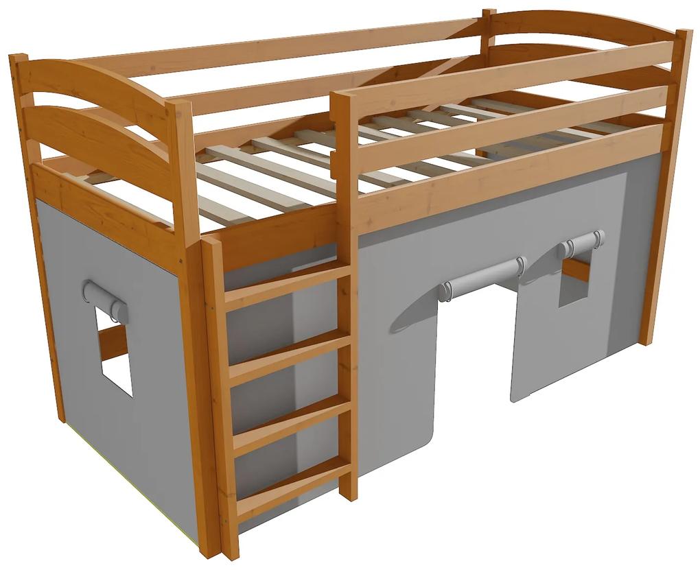 Vomaks Patrová zvýšená postel ZP 001 Rozměr: 90 x 180 cm, Barva: moření dub