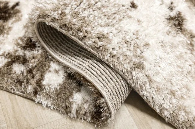Koberec Shaggy Puffy P149 béžový / hnědý