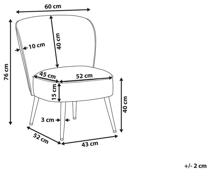 Čalouněné křeslo patchwork barevné VOSS Beliani
