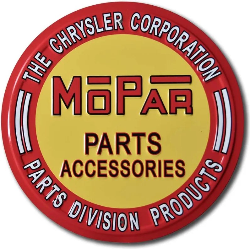 Plechová cedule Mopar Parts Accessories 30 cm