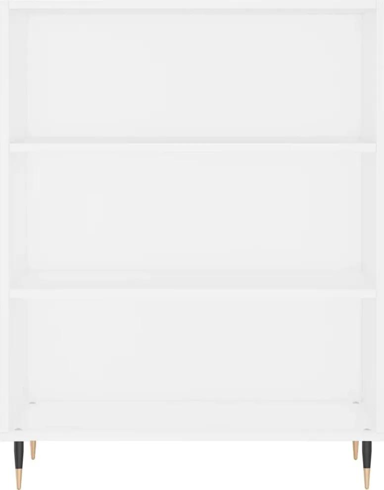 vidaXL Skříň highboard 69,5 x 34 x 180 cm kompozitní dřevo [3196051] Barva: bílá s vysokým leskem