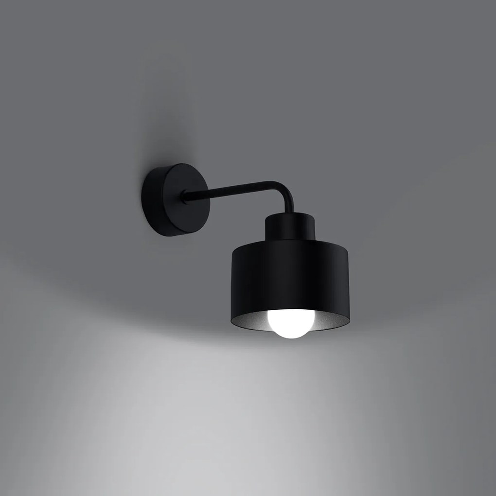 Sollux Lighting Nástěnné svítidlo SAVAR 1 Černá