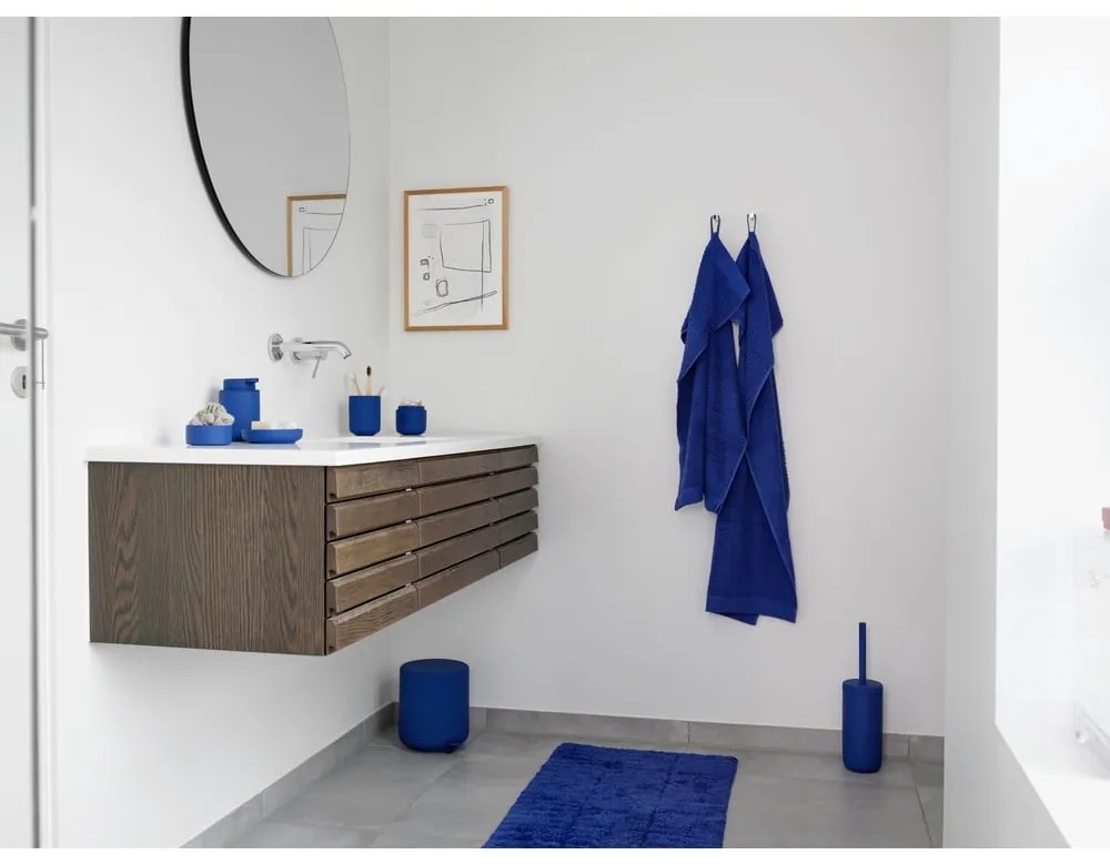 Modrý pedálový plastový odpadkový koš 4 l Ume – Zone