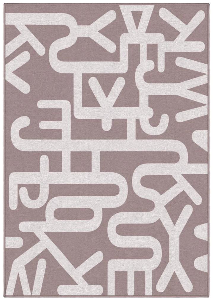 GDmats koberce Designový kusový koberec Letters od Jindřicha Lípy - 140x200 cm