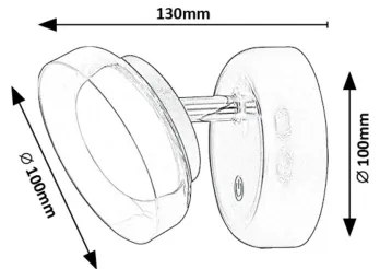 Rabalux 71272 - LED Nástěnné svítidlo JAVI LED/2W/5V 3000K