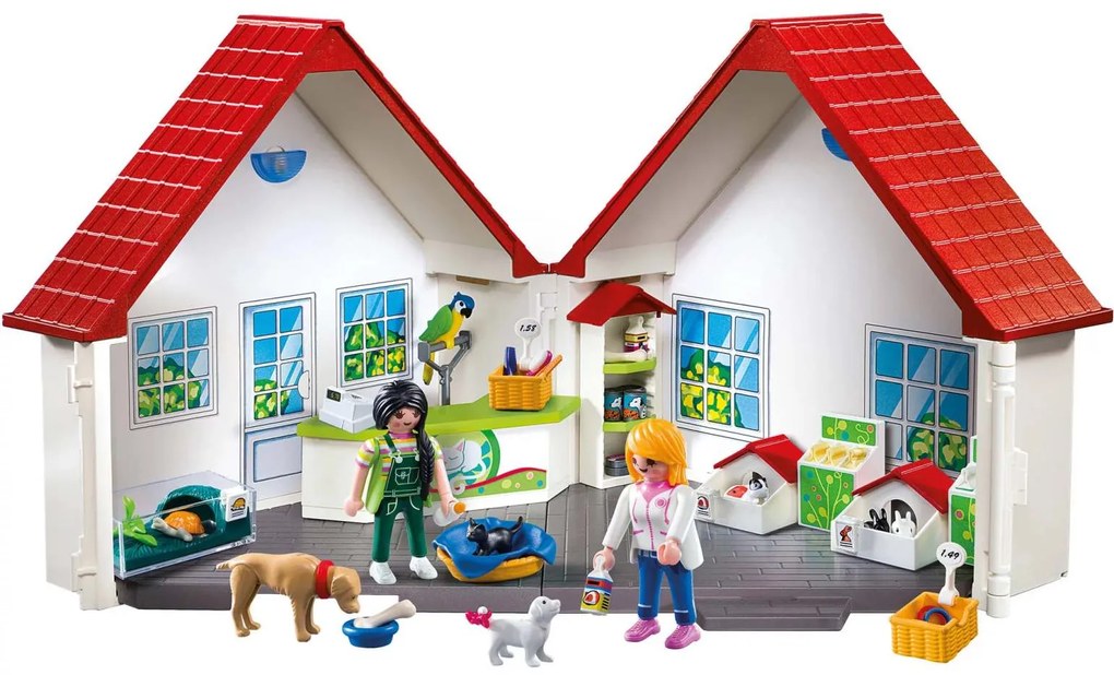 Playmobil 71396 přenosný obchod se zvířáty