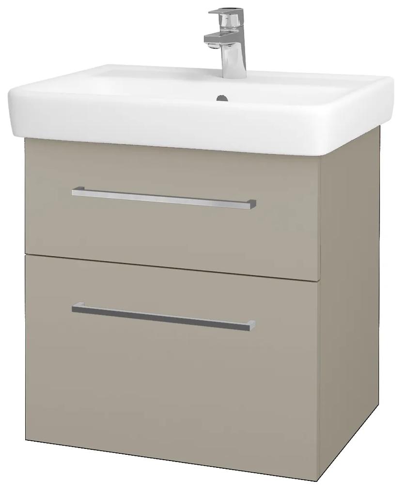 Dřevojas Koupelnová skříň Q MAX SZZ2 60 Varianta: N01 Bílá lesk / Úchytka T06 / D17 Colorado