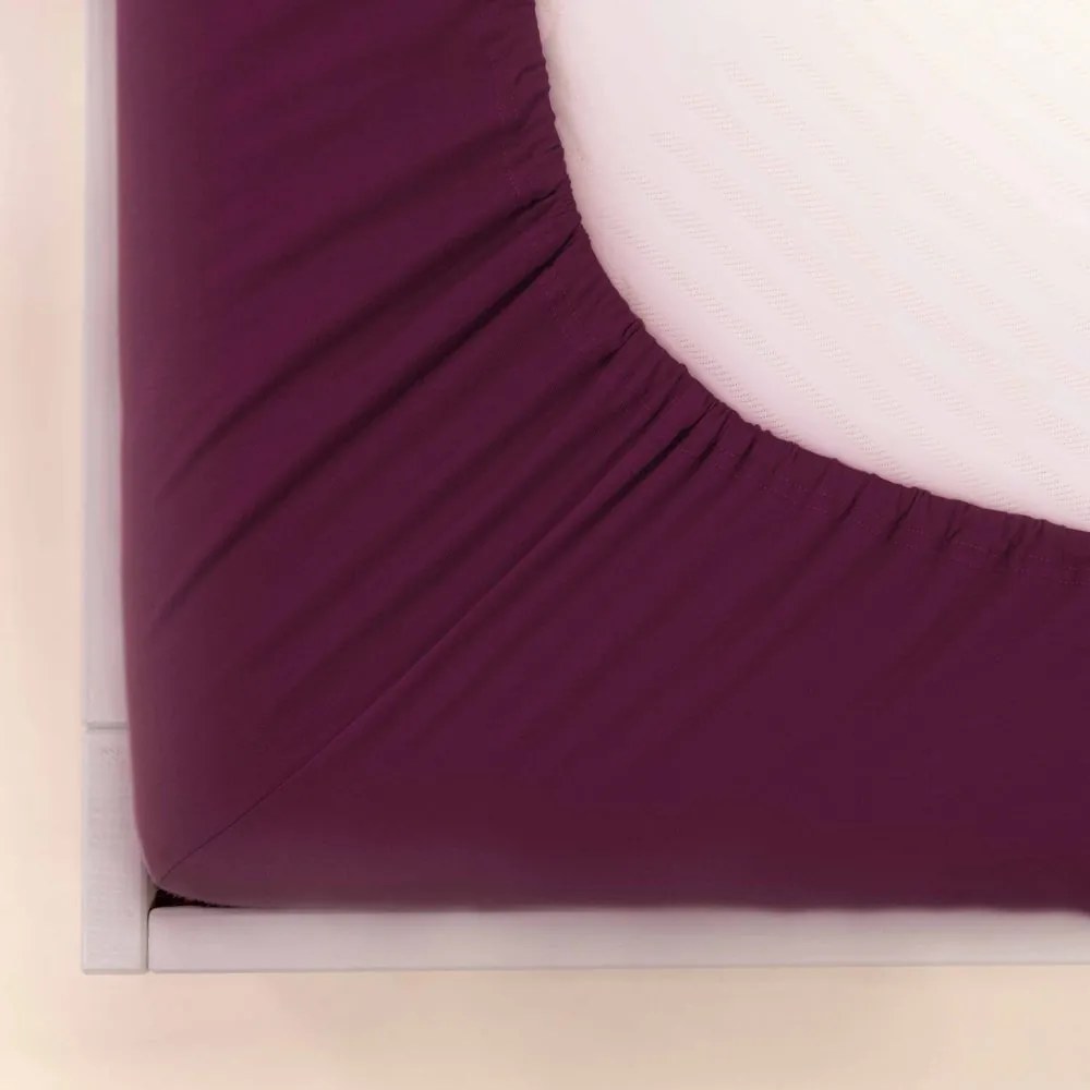 Polášek Jersey prostěradlo s elastanem - Světle zelená | 180 x 200 cm
