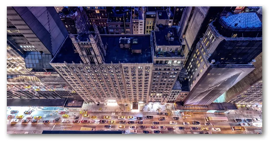 Wallmuralia Foto obraz akrylové sklo New York noc 140x70 cm