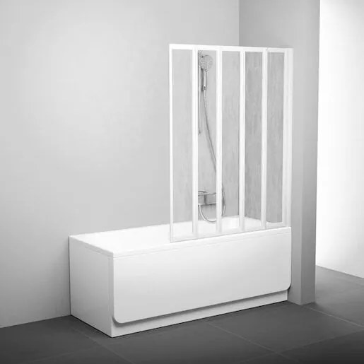 Ravak Supernova vanová zástěna 133x110 cm bílá 794e010041 VS5R0