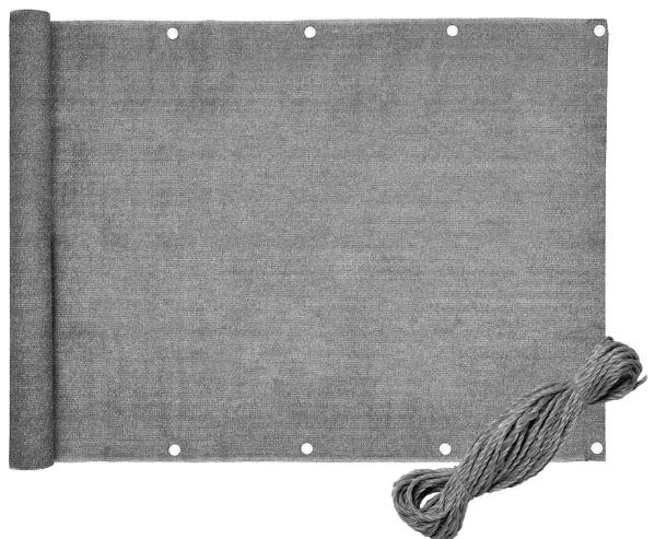 Ekspan Balkonová zástěna - tmavě šedá PE 0,8x4 m
