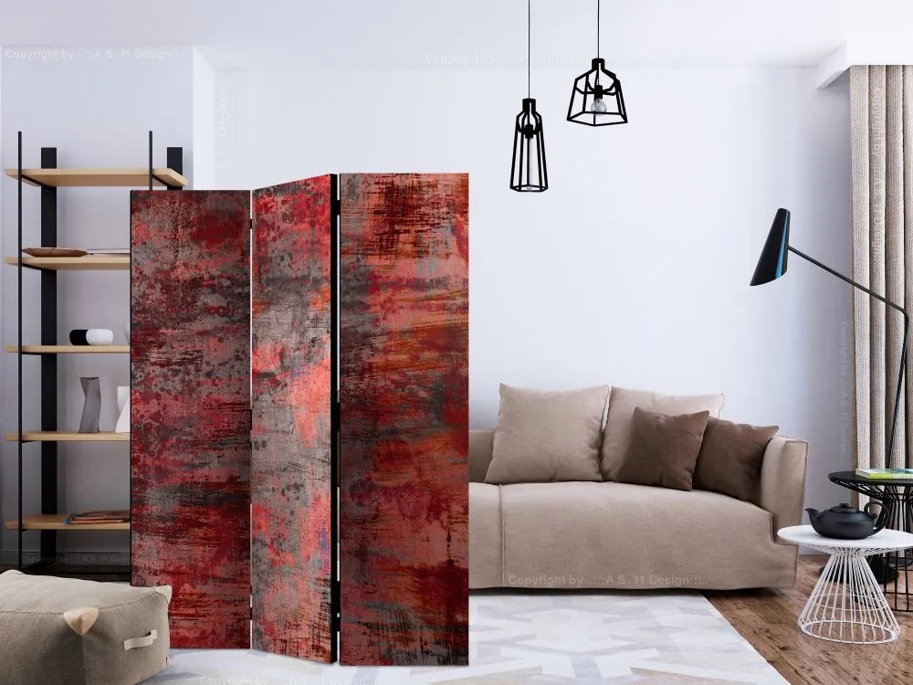 Paraván Red Metal Dekorhome 225x172 cm (5-dílný)