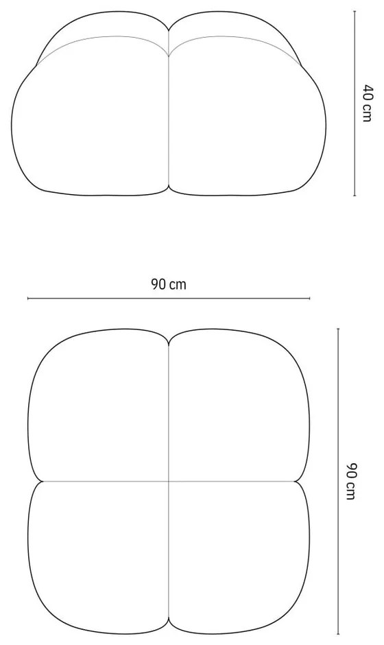 Béžová podnožka Loretto – Cosmopolitan Design