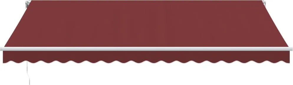 Automatická zatahovací markýza burgundská 450 x 350 cm 3214988