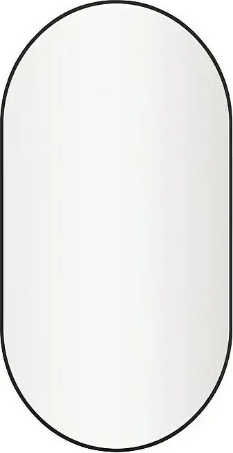 Zrcadlo v rámu Malva, 60 × 120 cm, černé