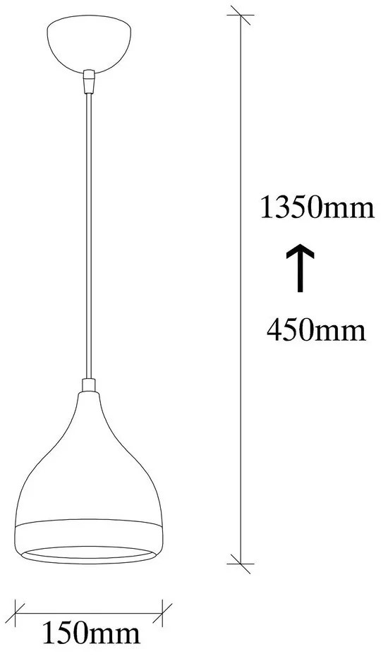 Černé/v měděné barvě závěsné svítidlo ø 14 cm Yildo – Opviq lights