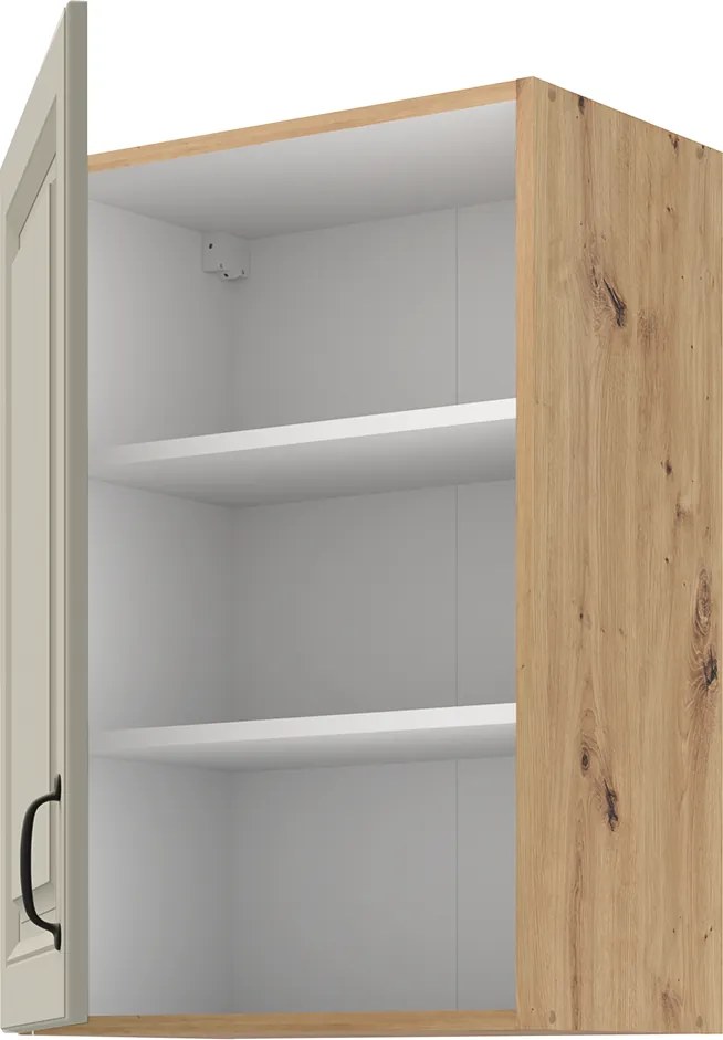 Kuchyňská linka STILO ac | 120 + 230 cm | PREMIUM BOX zásuvky | UNI dvířka | artisan/světle šedá