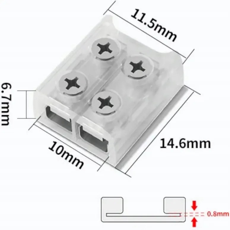 BERGE Konektor pro COB 10mm LED pásky - páskový kabel