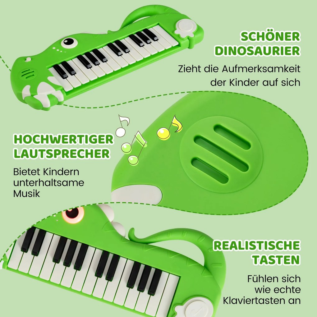Costway 25 Dětské digitální piano Keys s vestavěnou hudební