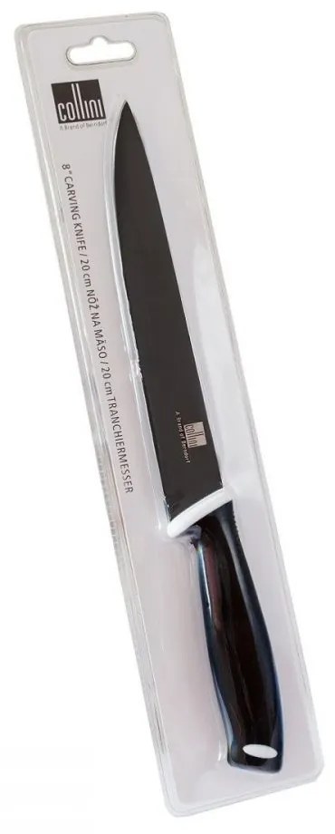 nůž kuchyňský na maso Sandrik Berndorf  ocel čepel 20 cm teflonový Collini černý (0375191206)