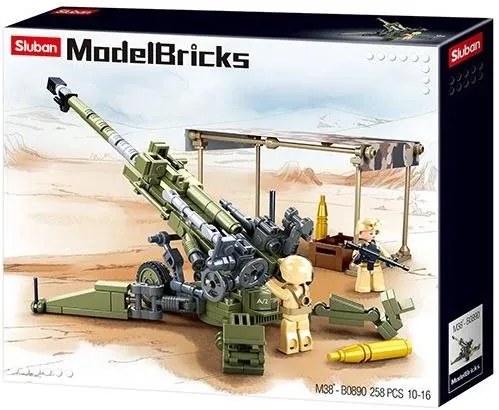 Stavebnice sluban army model bricks m38-b0890 m777 howitzer