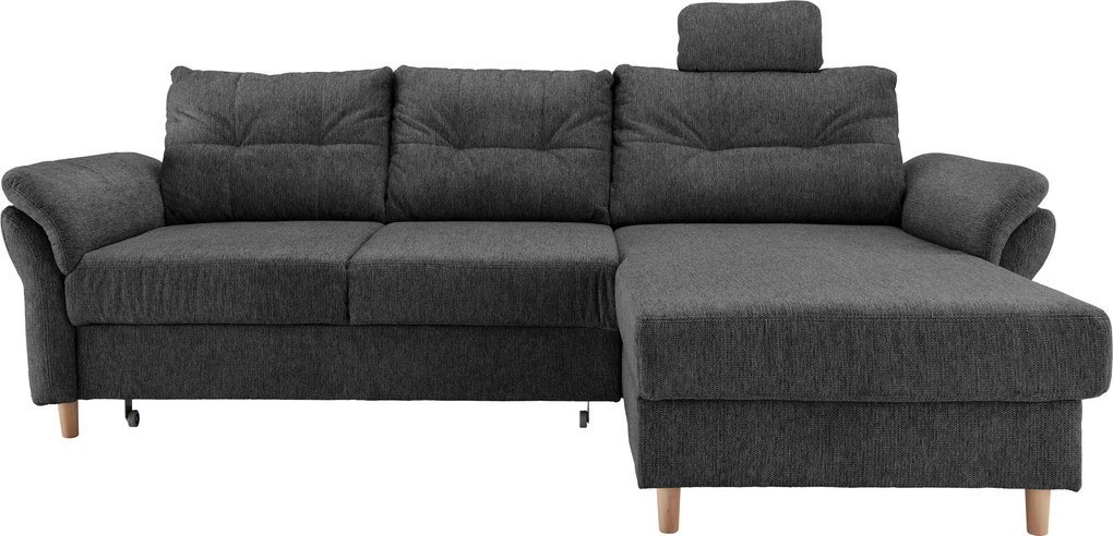 XXXLutz ROHOVÁ SEDAČKA, textil, antracitová Livetastic - Sedací soupravy - 002310012713