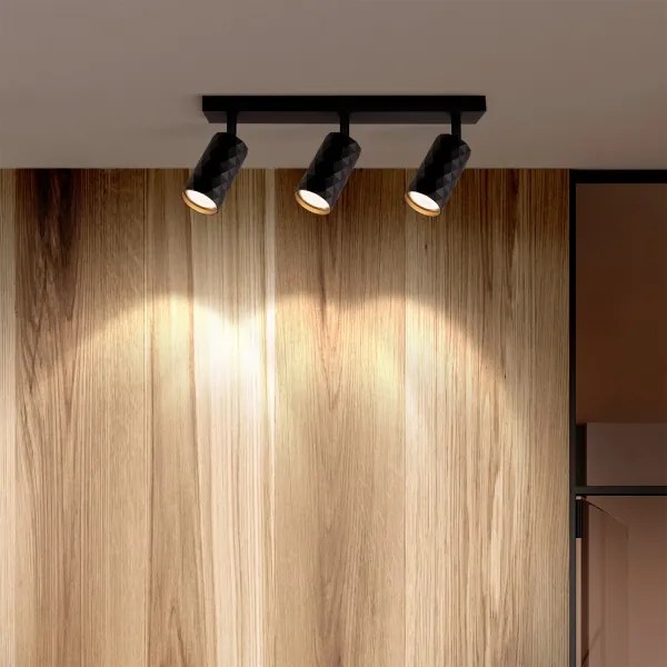 Brilagi - LED RGBW Stmív. bodové svít. SELE DIAMANT 3xGU10/4,8W/230V černá