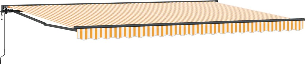 Rám markýzy Žlutá a bílá 500 × 300 cm 3331210