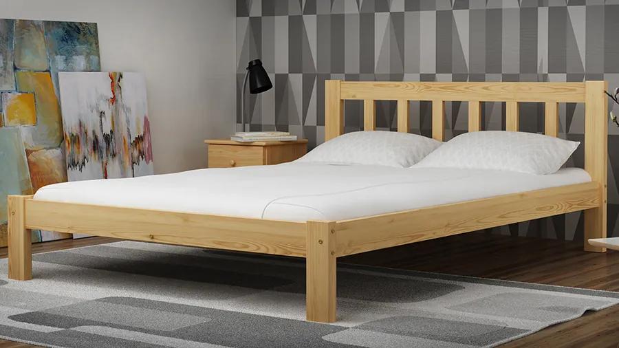 ImportWorld Dřevěná postel Bořivoj 140x200 + rošt ZDARMA - borovice