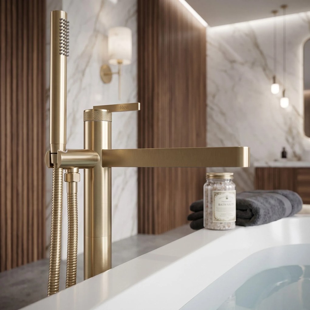 Rea, Volně stojící baterie Rea Grace Brush Gold, REA-B2236