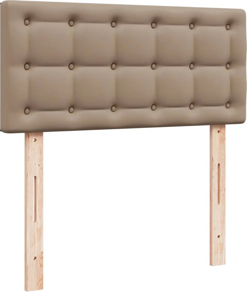 Box spring postel s matrací cappuccino 120x190 cm umělá kůže 3286115