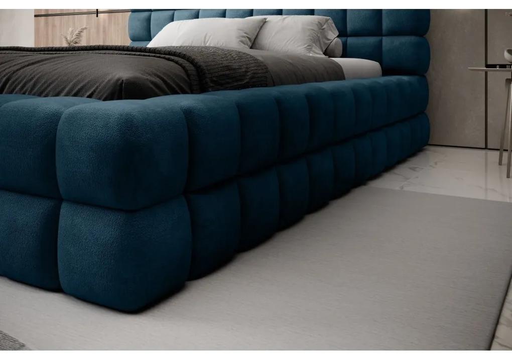 Eltap Čalouněná postel Dizzle Materiál a barva potahu: Jaffray 40 - modrá, Rozměry (cm): 160x200