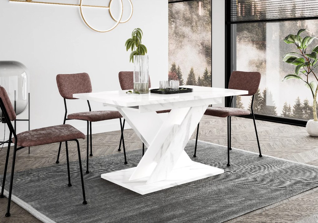 Prospero Rozkládací stůl TOXX 160 Kombinace barev: TOXX 160 table bianco marble white