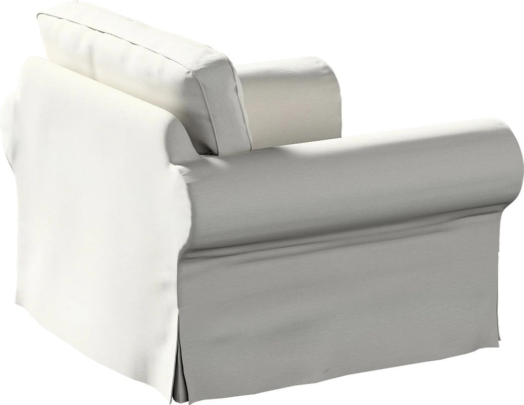 Potah na křeslo IKEA Ektorp barva šedá látka lesklé, pletený vzor, sametová