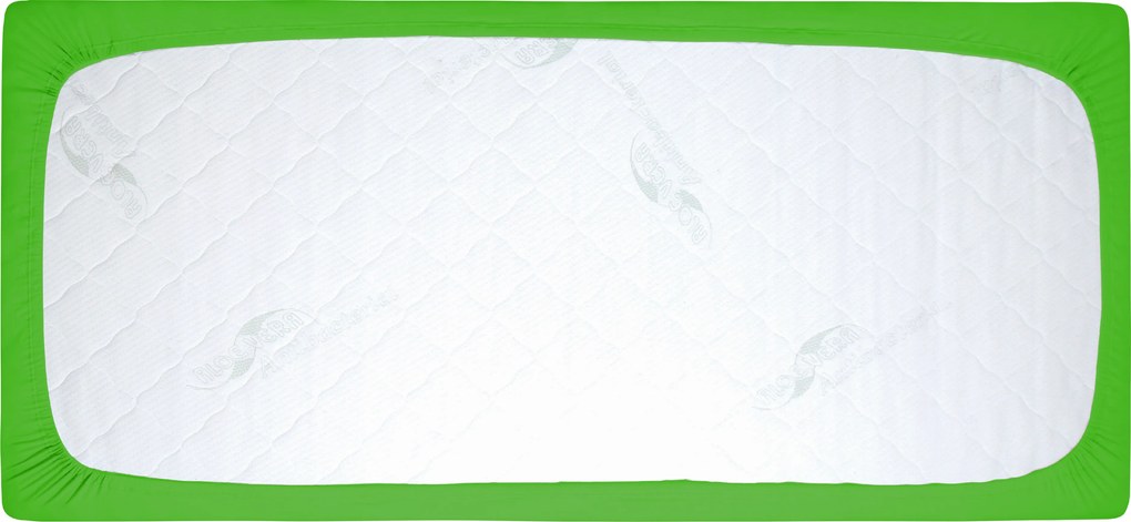 Jersey prostěradlo tmavě žlutozelené na výšku matrace do 20 cm Velikost: 180 x 220