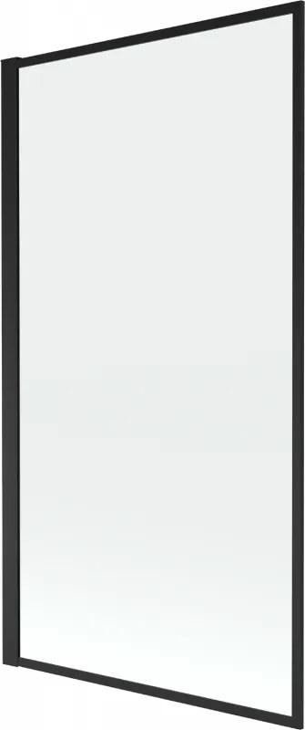 Mexen Alex fix vanová zástěna 5 mm, 1-pevné křídlo, 80x140 cm, čiré sklo, černá, 893-080-000-70-70