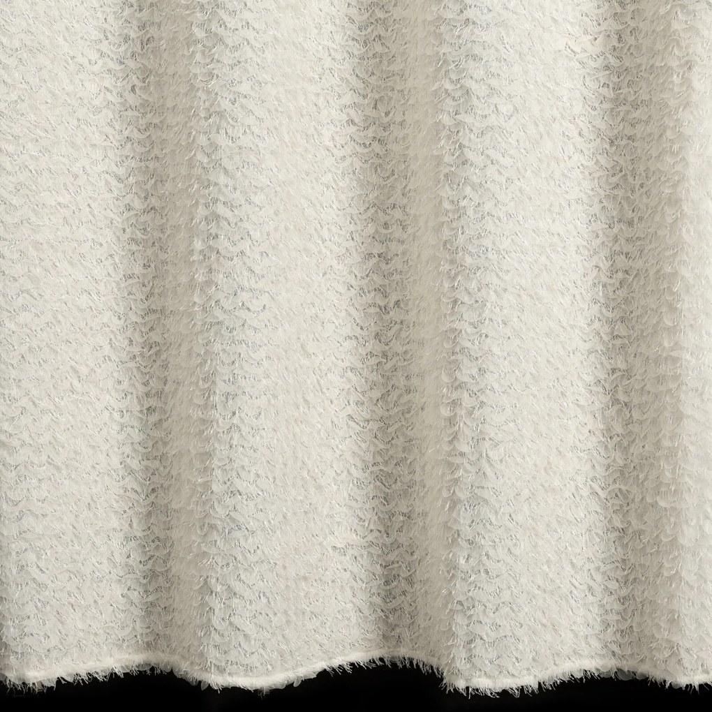ZÁVĚS NA KROUŽCÍCH TIFFANY 135X250 CM KRÉMOVÁ