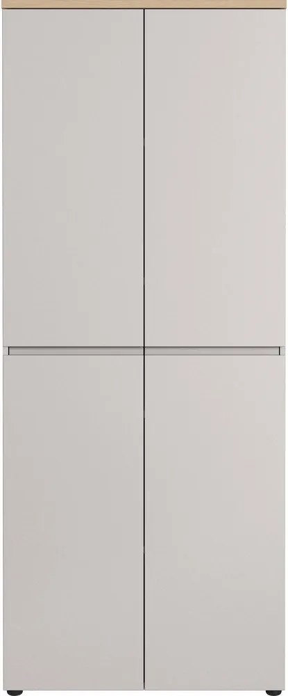Krémová matná skříň 80x197x40 cm Lissabon – Germania