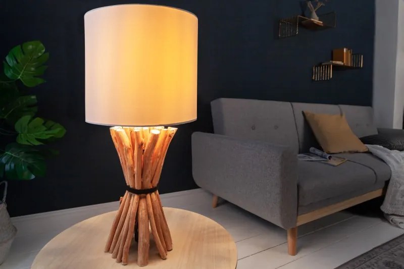 Stolní lampa Euphoria 56cm longan wood/ 40506