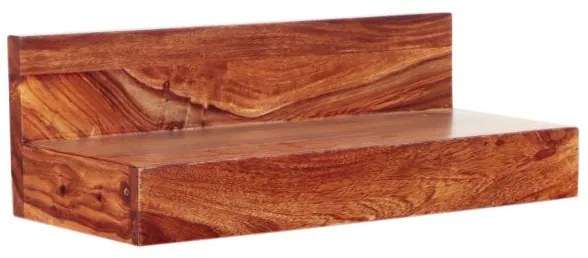 Indický nábytek - Police na zeď Kali 50x22 z indického masivu palisandr Natural
