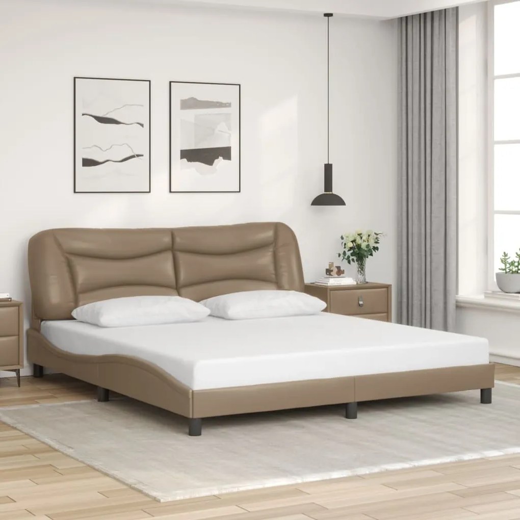 Rám postele s LED bez matrace Hvar cappuccino 180x200 cm 3213952