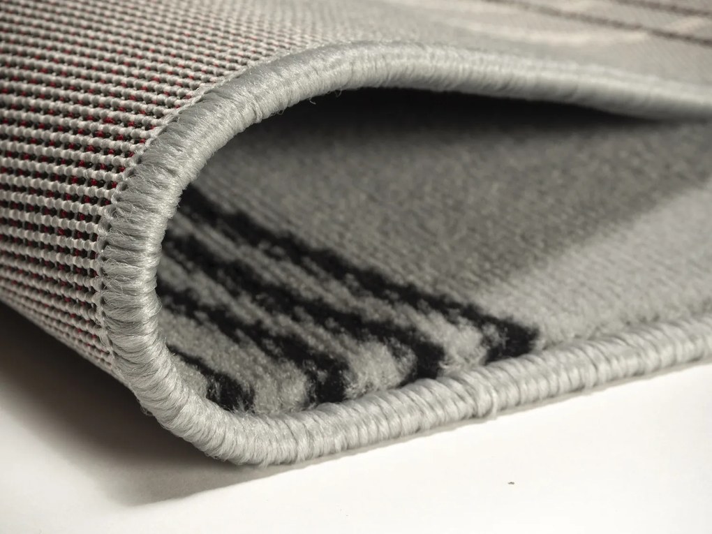 Alfa Carpets, Kusový koberec Circles grey, 120x170, šedá, chodba / předsíň