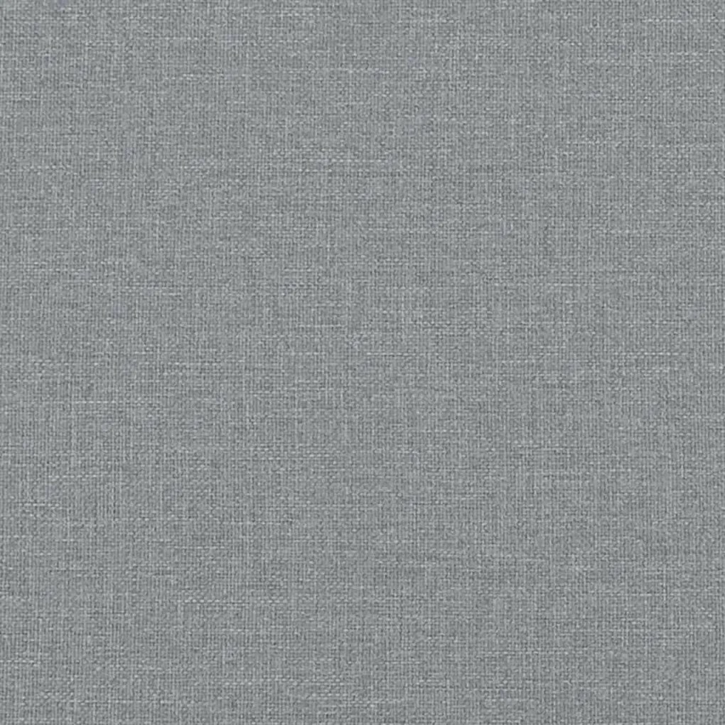 2místná pohovka s polštáři světle šedá 140 cm textil 3200845