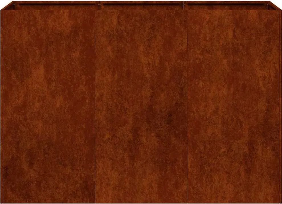 vidaXL Truhlík rezavá 120x40x80 cm [860721] Barva: Černá
